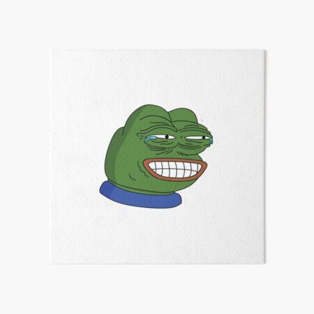 "PepeLaugh Twitch Emote in HD" Art Board Print by Mash701 | Redbubble
