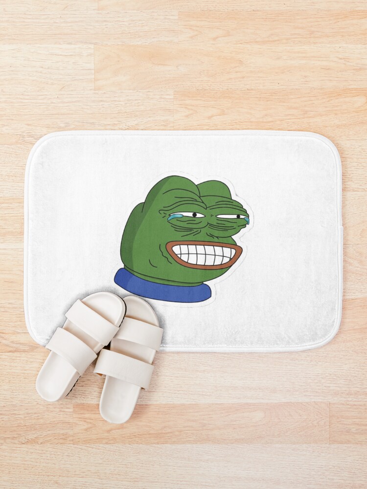 "PepeLaugh Twitch Emote in HD" Badematte von Mash701 | Redbubble
