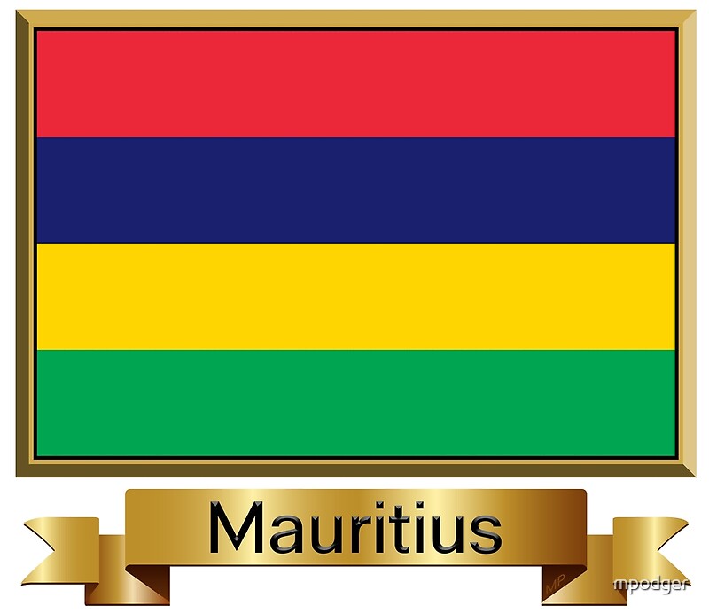"Mauritius Flag Stickers, Gifts and Products - Named" by mpodger ...