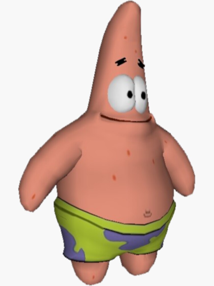 Pegatina «patrick star 3D meme resumen pegatina» de Grace-Cop | Redbubble