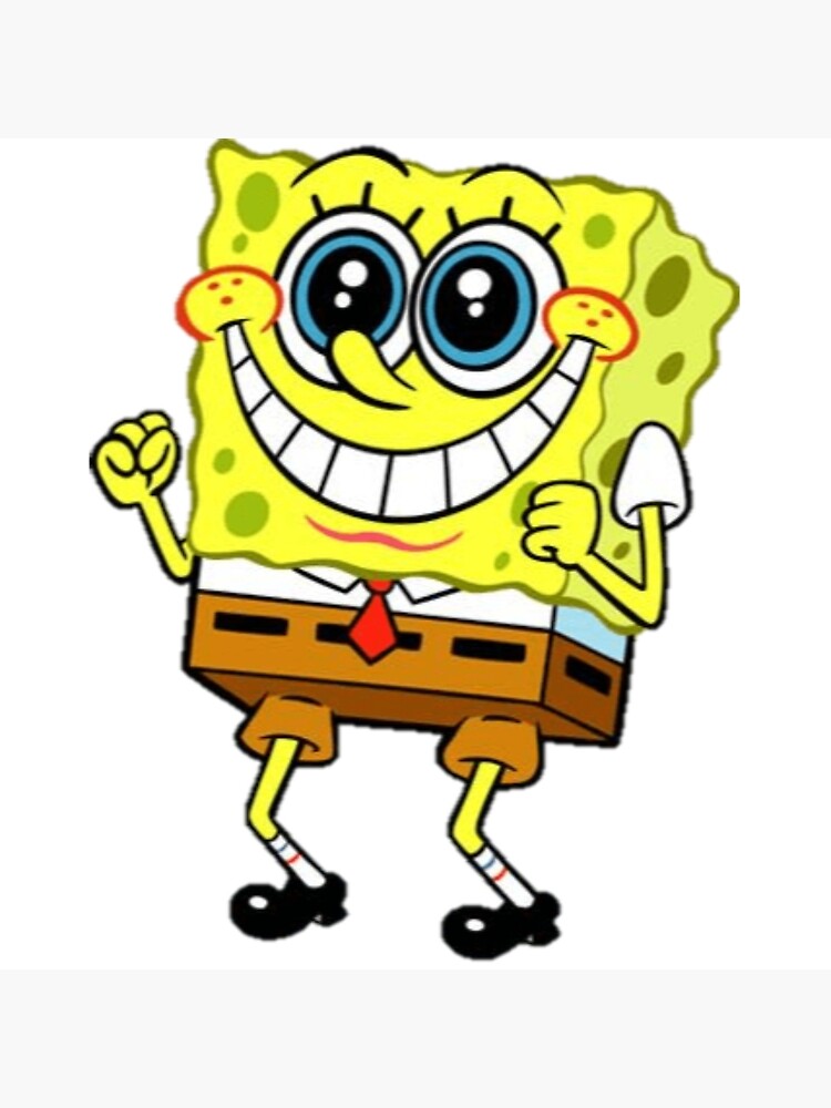 "spongebob excited meme sticker " Photographic Print by Grace-Cop ...