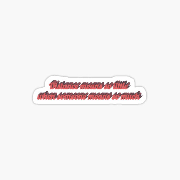 "Long Distance Relationship LDR Quotes" Sticker for Sale by ...