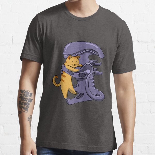 "Alien Hugs Cat" T-shirt for Sale by HMCraft | Redbubble | alien t ...