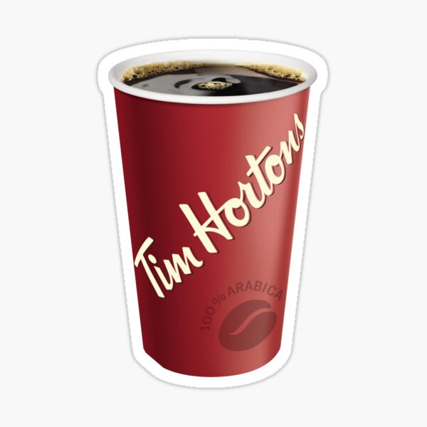 "Classic Tim Horton's Cup" Sticker for Sale by tofukris | Redbubble