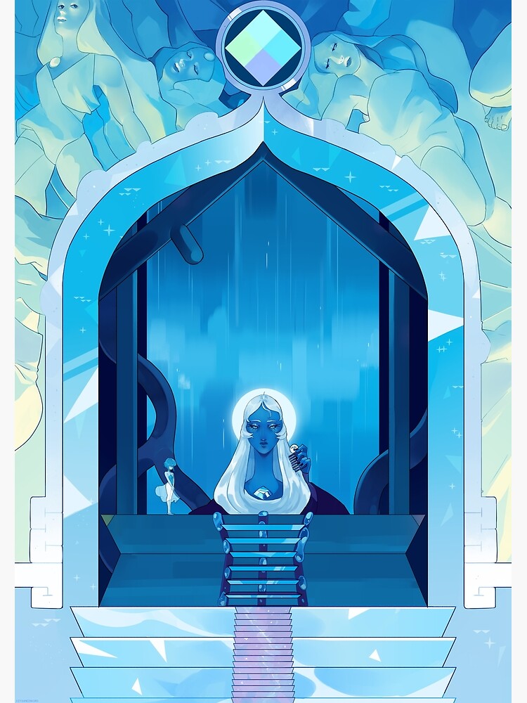 "Blue Diamond's Bath" Poster for Sale by KitsuneZakuro | Redbubble