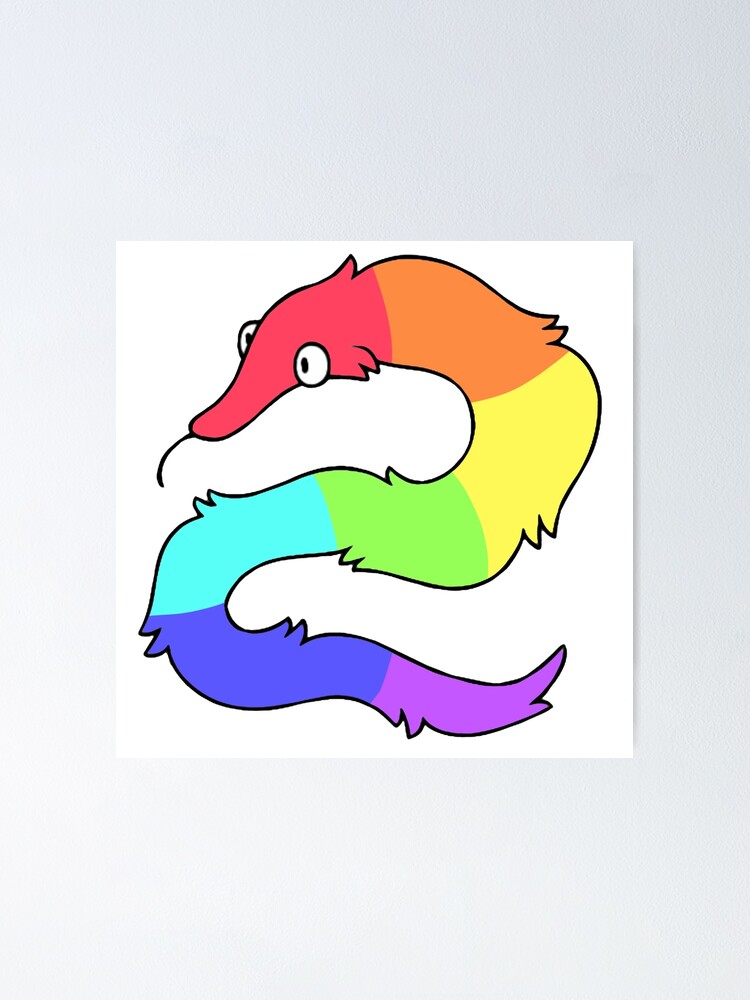 "gay pride worm on a string" Poster for Sale by ellalune | Redbubble
