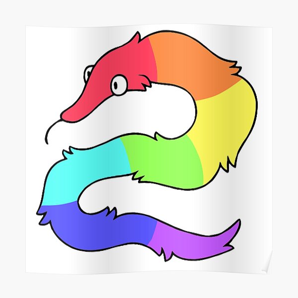 "gay pride worm on a string" Poster for Sale by ellalune | Redbubble