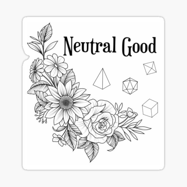 "Neutral Good DND 5e RPG Alignment Role Playing" Sticker for Sale by ...