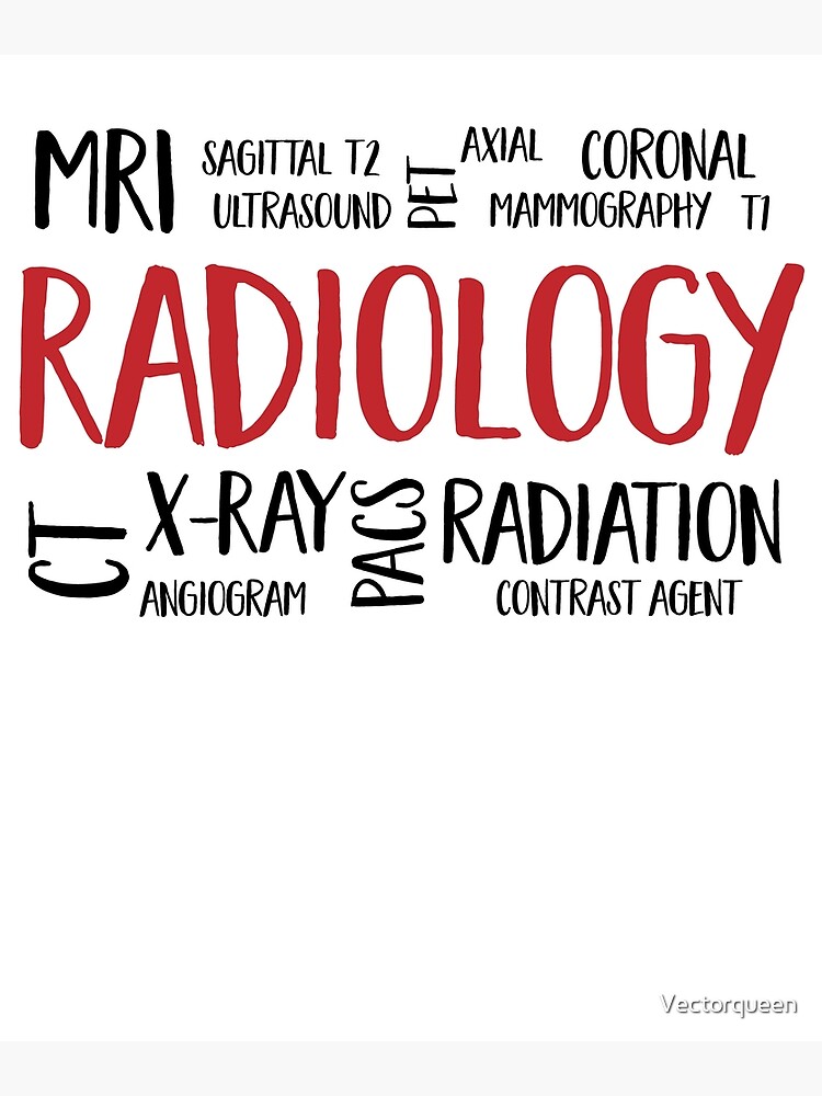 "radiology" Poster by Vectorqueen | Redbubble