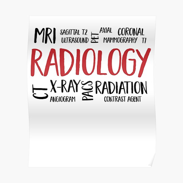 "radiology" Poster for Sale by Vectorqueen | Redbubble