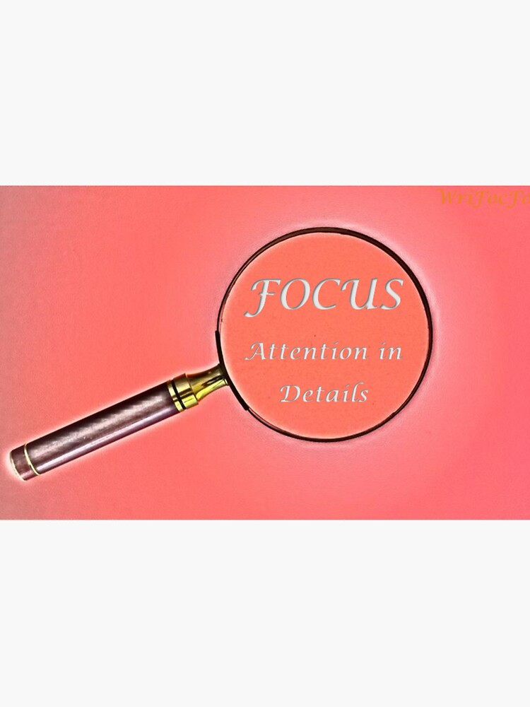"Focus on Details" Sticker for Sale by blichfield | Redbubble