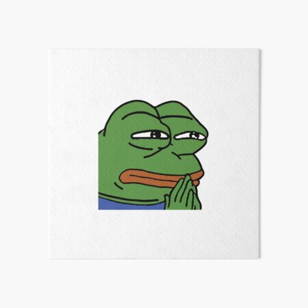 "MonkaHmm Twitch Emote in HD" Art Board Print for Sale by Mash701 ...