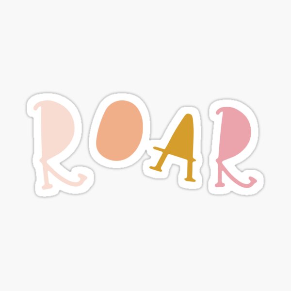 "Roar 2" Sticker for Sale by gabriellejean | Redbubble