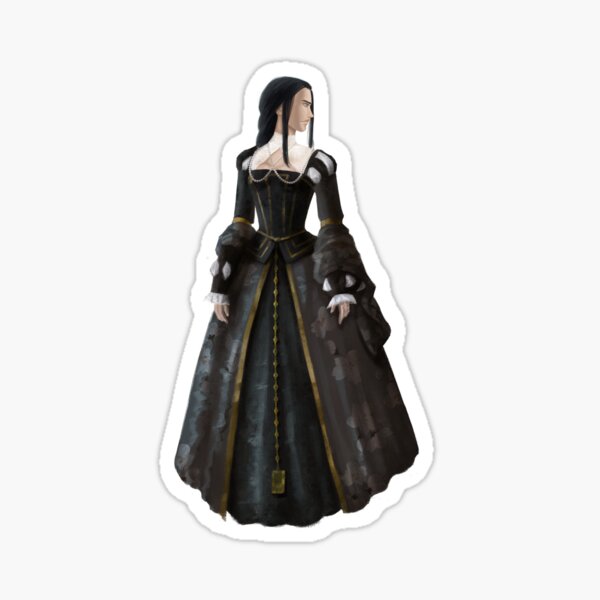 "Renaissance countess 2" Sticker by elen-dgart | Redbubble