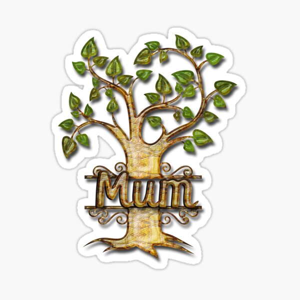 "Nature tree Mum" Sticker for Sale by Candi-Designs | Redbubble