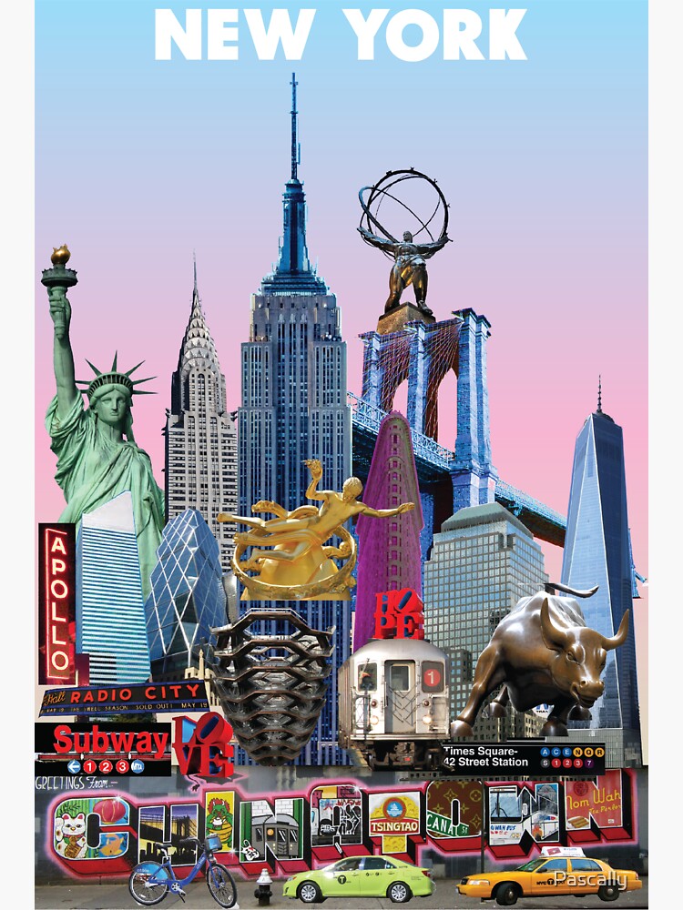 "New York, City Map, Brooklyn, Queens, Manhattan, Staten Island, Bronx ...