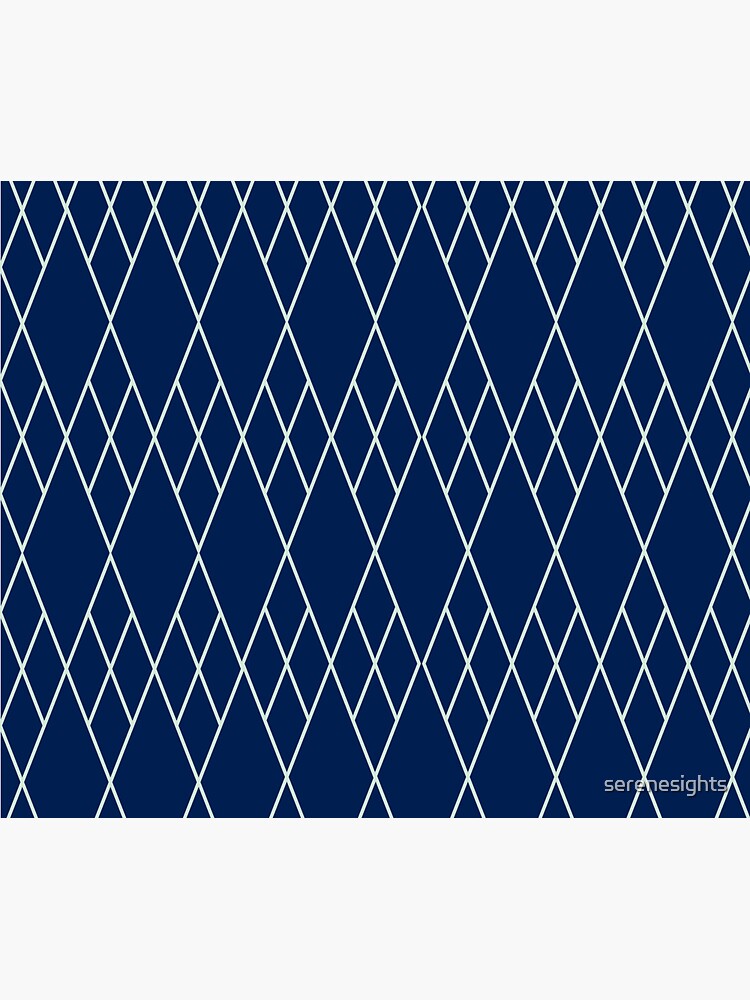 "Mint Green and Dark Blue Diamond Geometric Pattern" Sticker for Sale ...