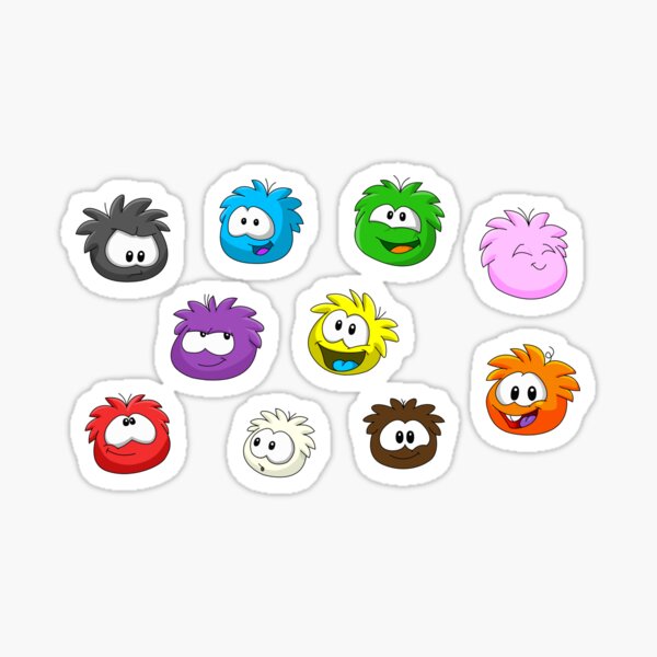 "Puffles!" Sticker for Sale by conwin7 | Redbubble