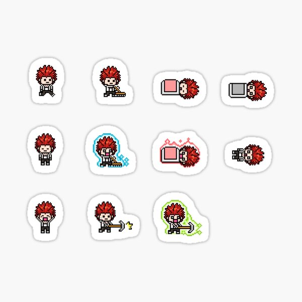 "Leon Kuwata School Mode Sprites" Sticker by isapproved | Redbubble