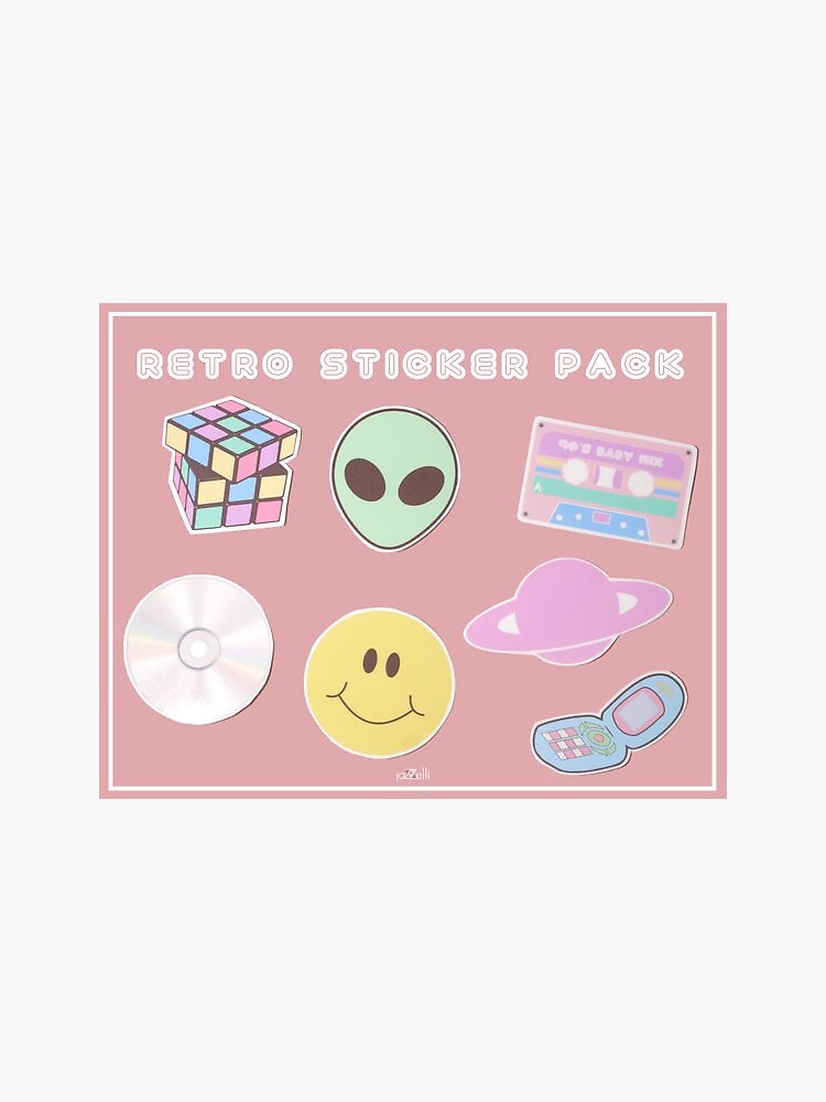 "retro sticker pack" Sticker by Devilbunnii | Redbubble