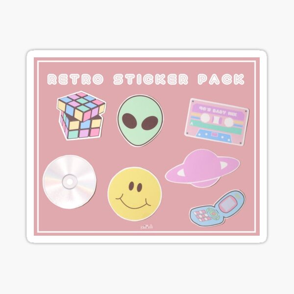 "retro sticker pack" Sticker by Devilbunnii | Redbubble