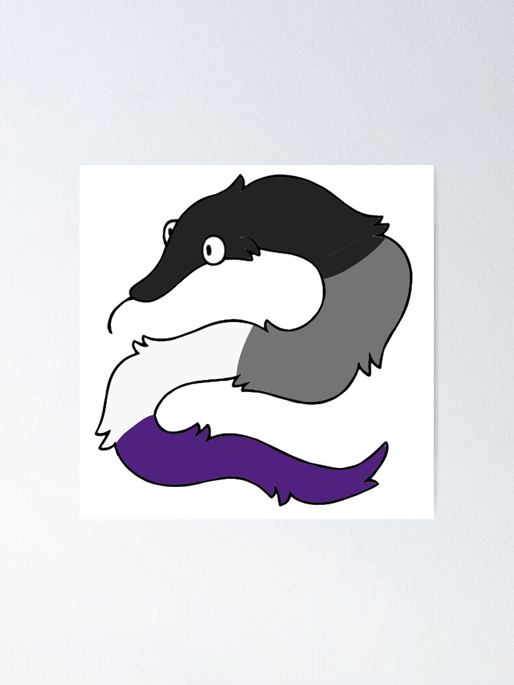 "asexual pride worm on a string" Poster by ellalune | Redbubble