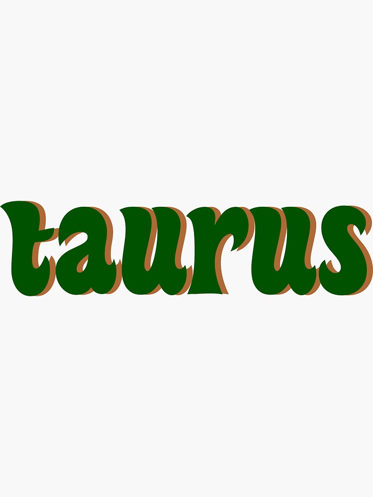 "taurus sticker !!" Sticker for Sale by beeblestuff | Redbubble