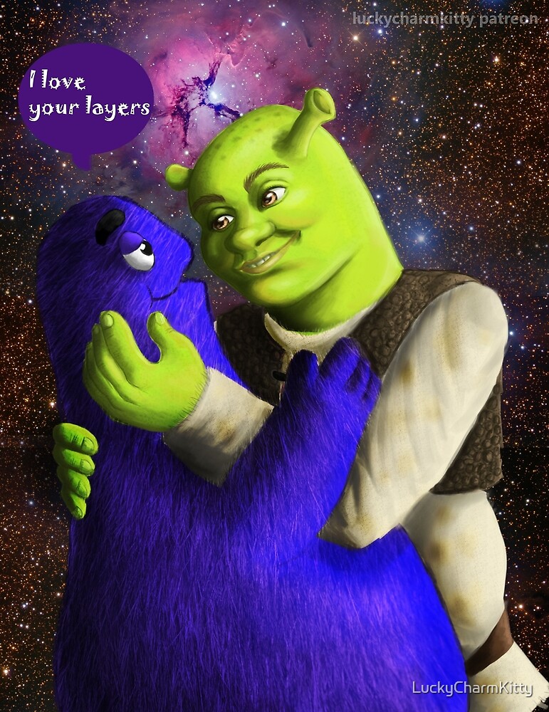 "Shrek x Grimace" by LuckyCharmKitty | Redbubble