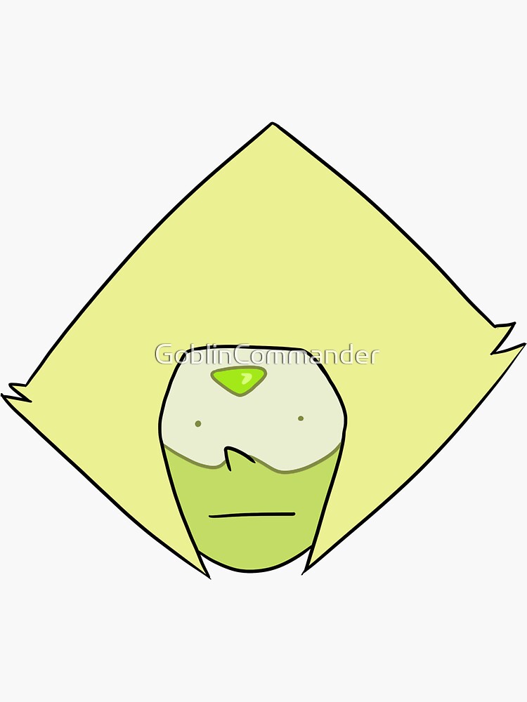 "Confused Peridot" Sticker for Sale by GoblinCommander | Redbubble