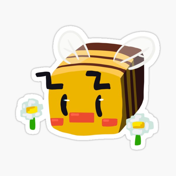 "Minecraft Bee" Sticker for Sale by Stickyrice-jpg | Redbubble