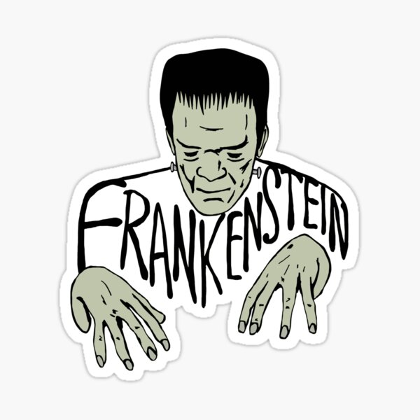 "Frankenstein" Sticker for Sale by Logan81 | Redbubble