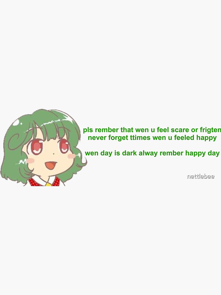 "alway rember happy day" Sticker for Sale by nettlebee | Redbubble