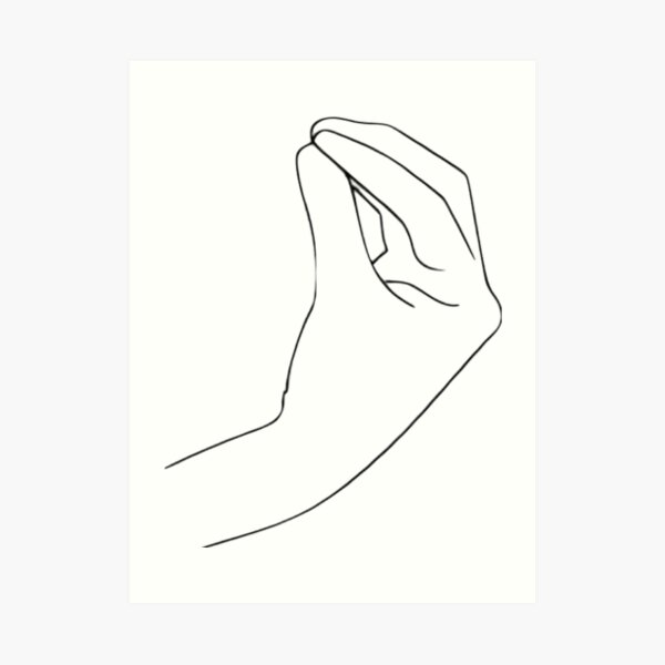 "Italian hand gesture meme" Art Print by anna-vecookie | Redbubble