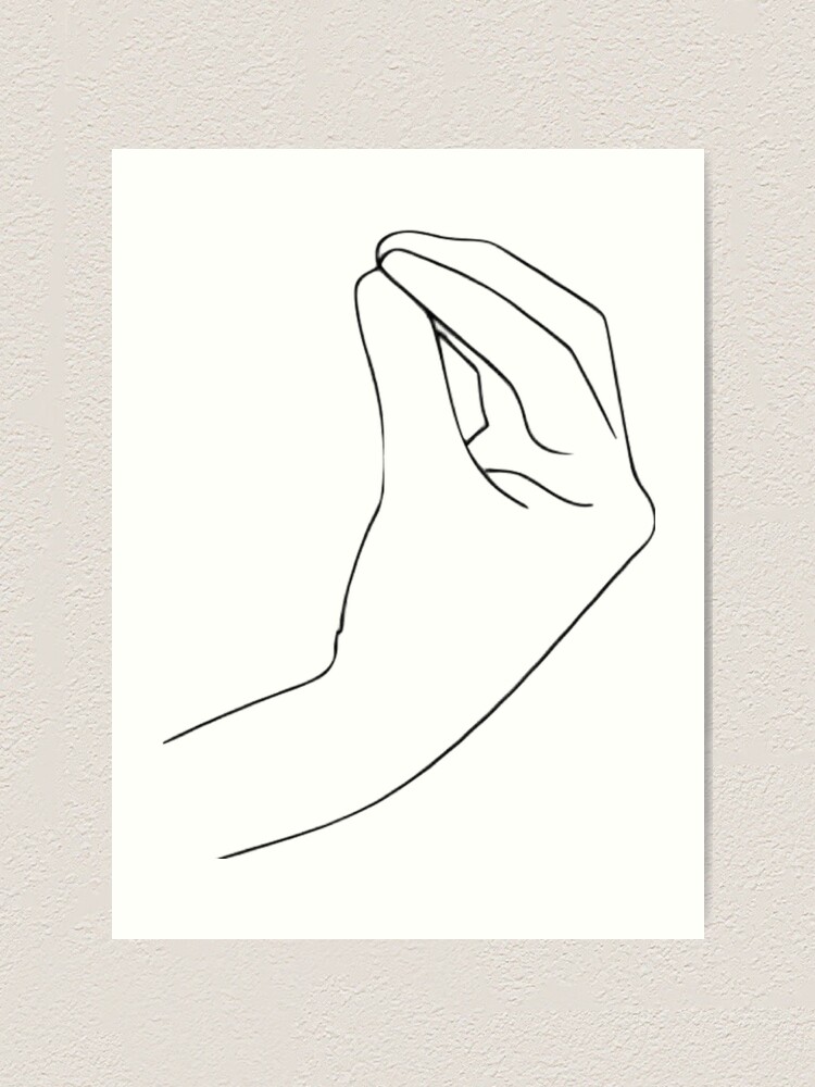 "Italian hand gesture meme" Art Print by anna-vecookie | Redbubble