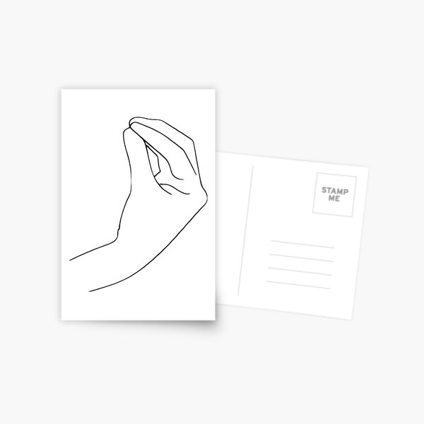 "Italian hand gesture meme" Postcard by anna-vecookie | Redbubble