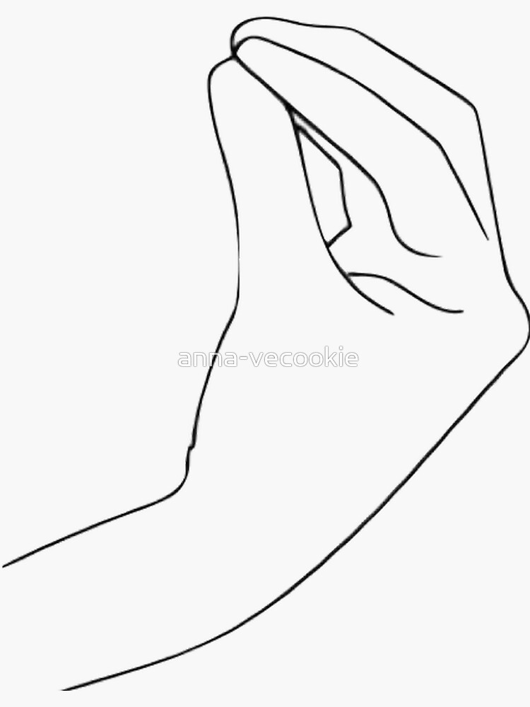 Pegatina «Señal de mano italiana» de anna-vecookie | Redbubble