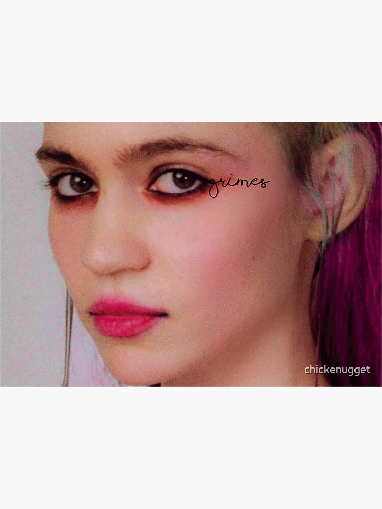 "Grimes" Sticker for Sale by chickenugget | Redbubble