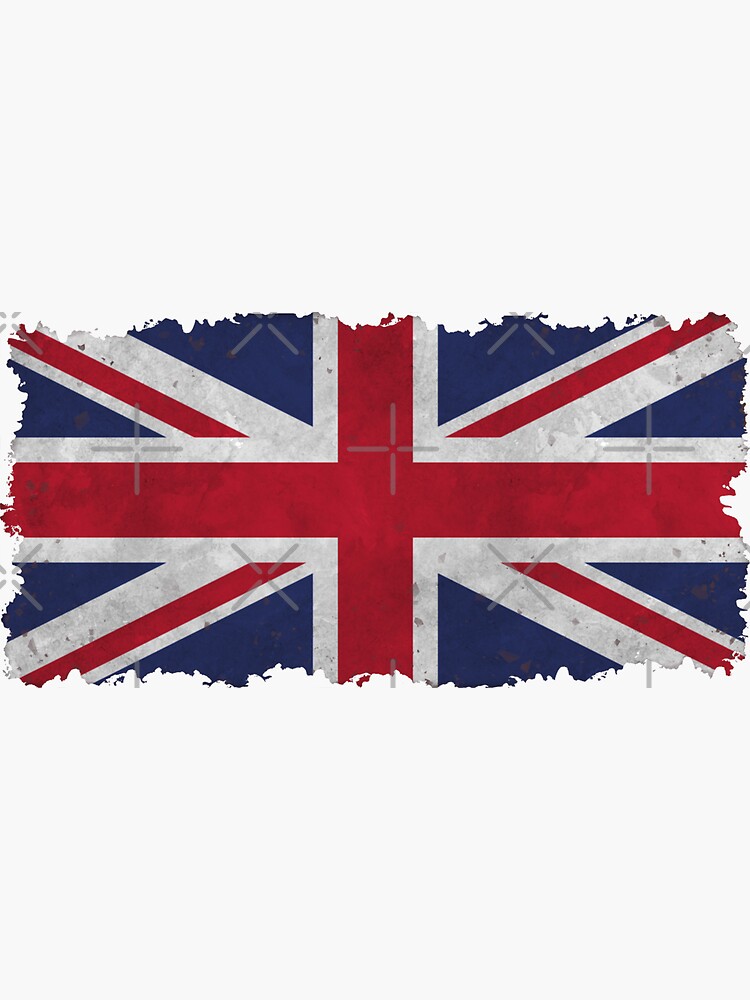 "Rustic Union Jack Flag" Sticker for Sale by BethsdaleArt | Redbubble