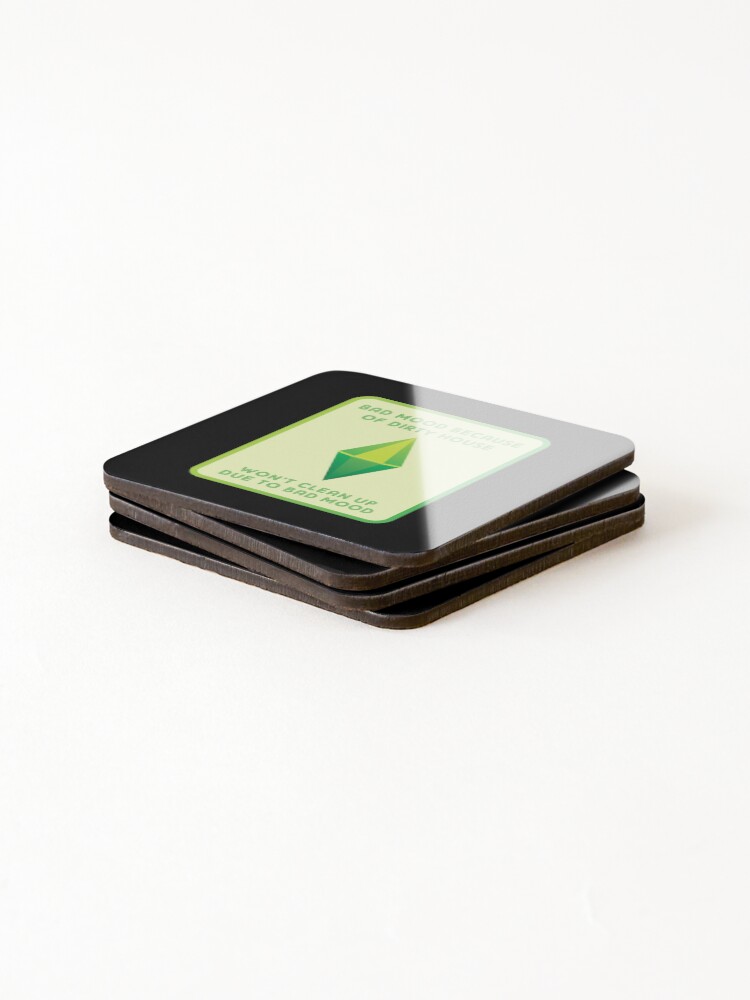 "THE SIMS - BAD MOOD" Coasters (Set of 4) for Sale by BackTeeBasics ...