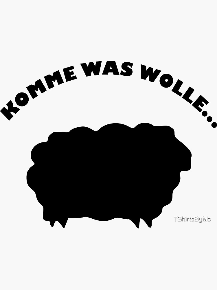 "Sheep - come wool" Sticker for Sale by TShirtsByMs | Redbubble