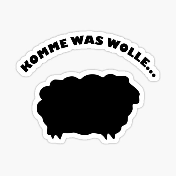 "Sheep - come wool" Sticker for Sale by TShirtsByMs | Redbubble