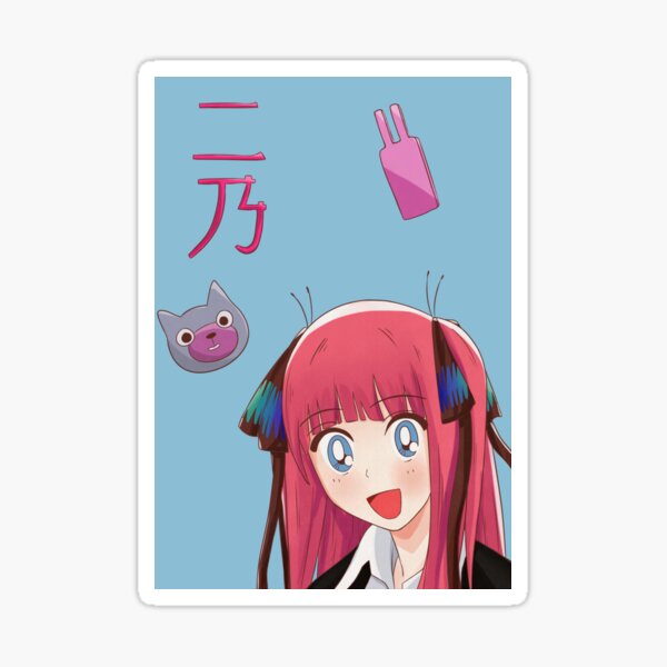 "Nino Nakano" Sticker by noodlenino | Redbubble