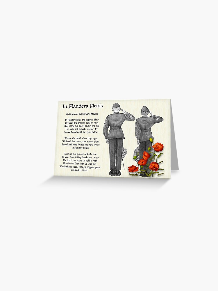 "In Flanders Fields, Poem, Cadets Saluting, Red Poppies, Veterans Day ...