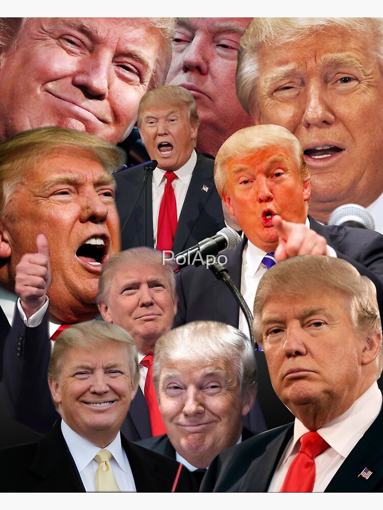 "Donald Trump Collage" Canvas Print by PolApo | Redbubble