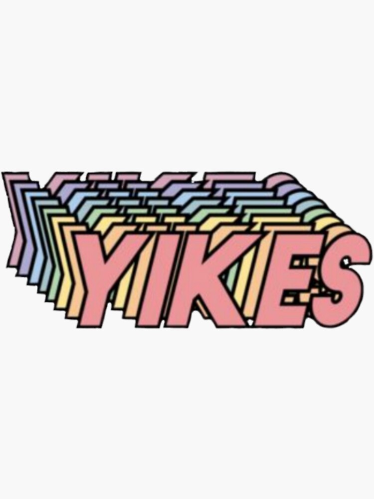 "Yikes Fun Aesthetic Logo" Sticker for Sale by franciscoie | Redbubble