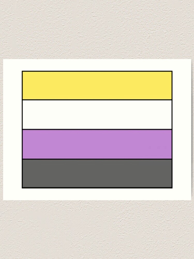 "Pastel Non-Binary Pride Flag" Art Print for Sale by May-fly03 | Redbubble