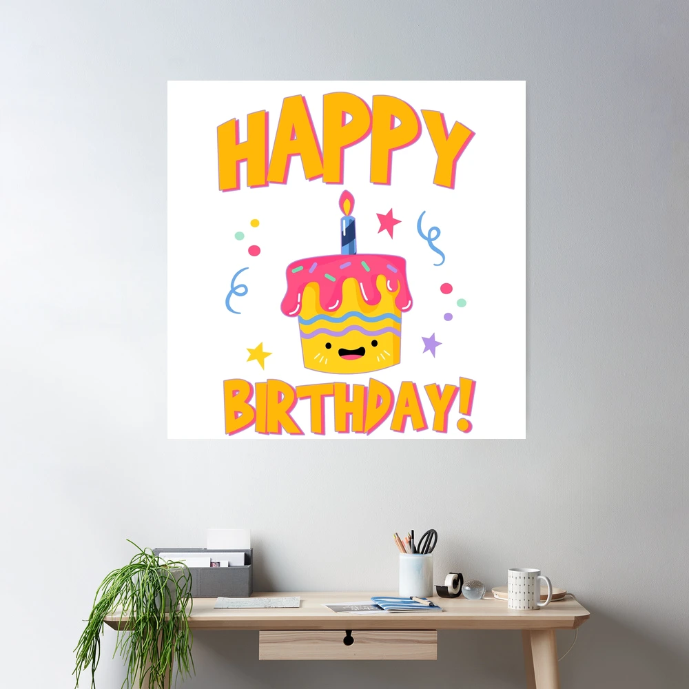 Printable Happy Birthday Poster DIY – Kid Made Modern, 53% OFF