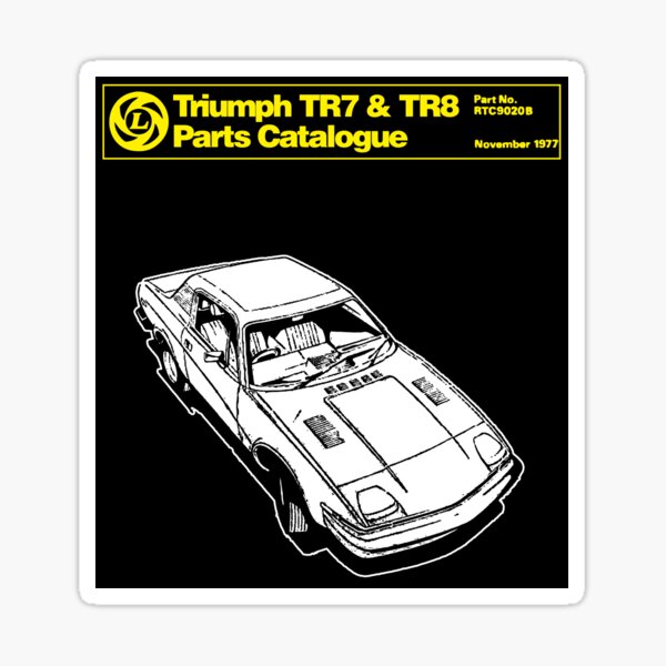 "TRIUMPH TR7 - TR8" Sticker for Sale by ThrowbackM2 | Redbubble