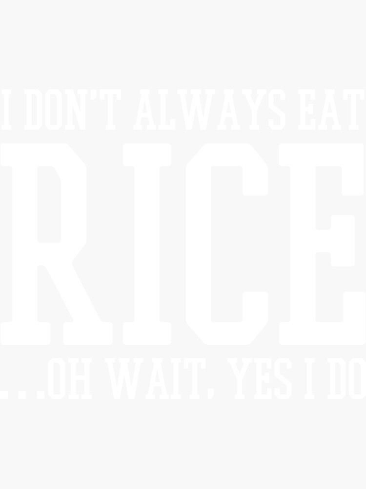 "Rice" Sticker by 4tomic | Redbubble