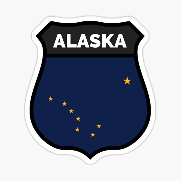 "ALASKA BADGE IV" Sticker for Sale by dreamyguy | Redbubble